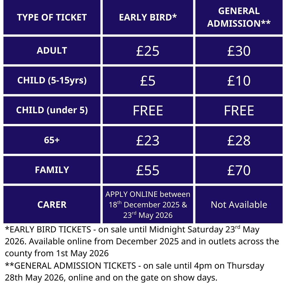 » Ticket Information